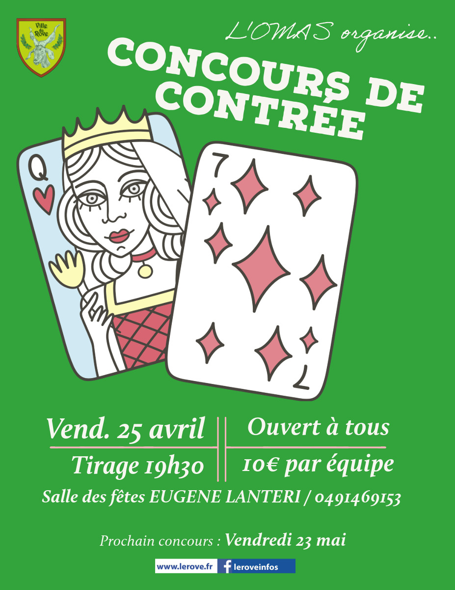 Concours de contrée le 25 avril - Le Rove